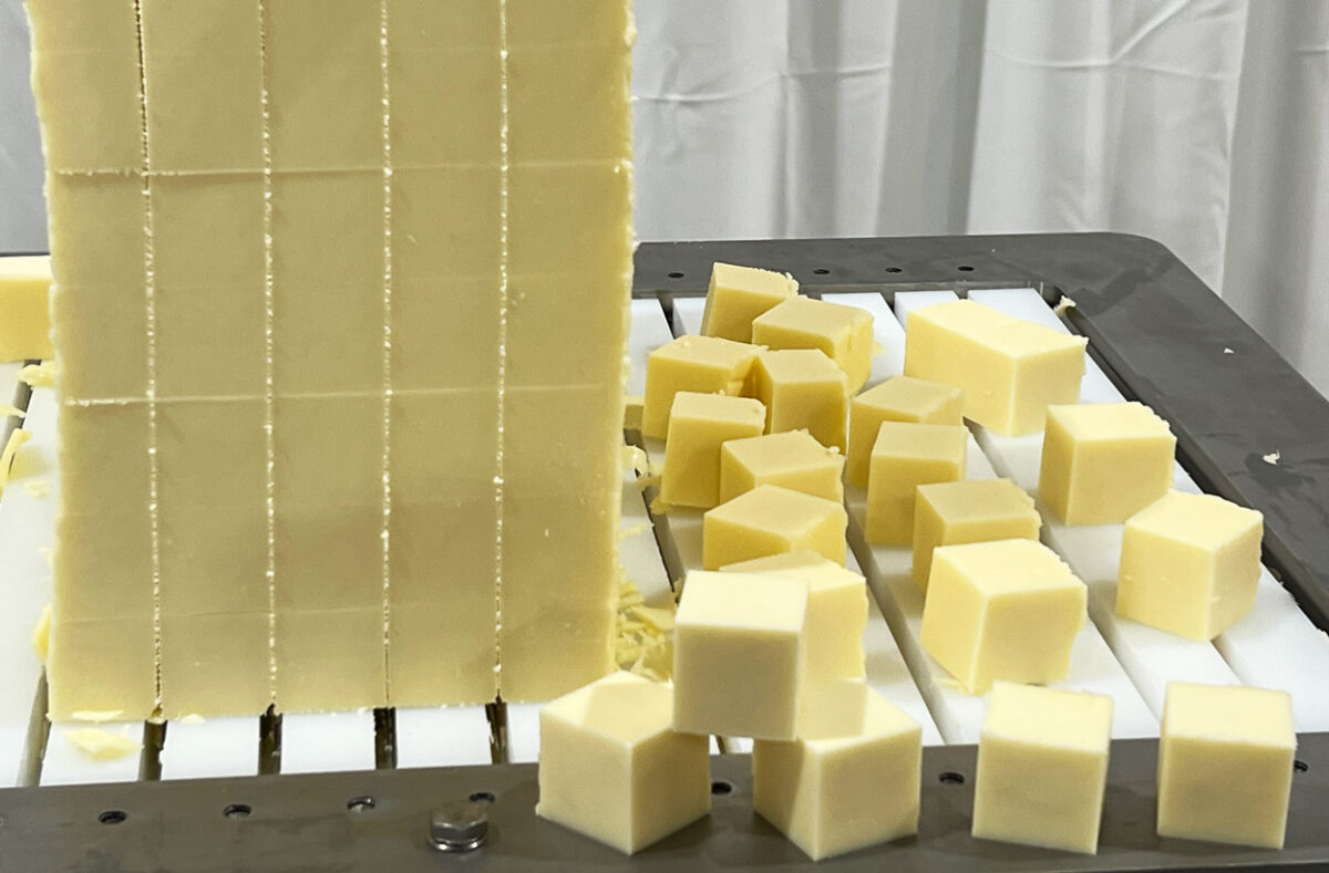How To Cut Cheese Cubes With A Machine - FoodTools 5-AF