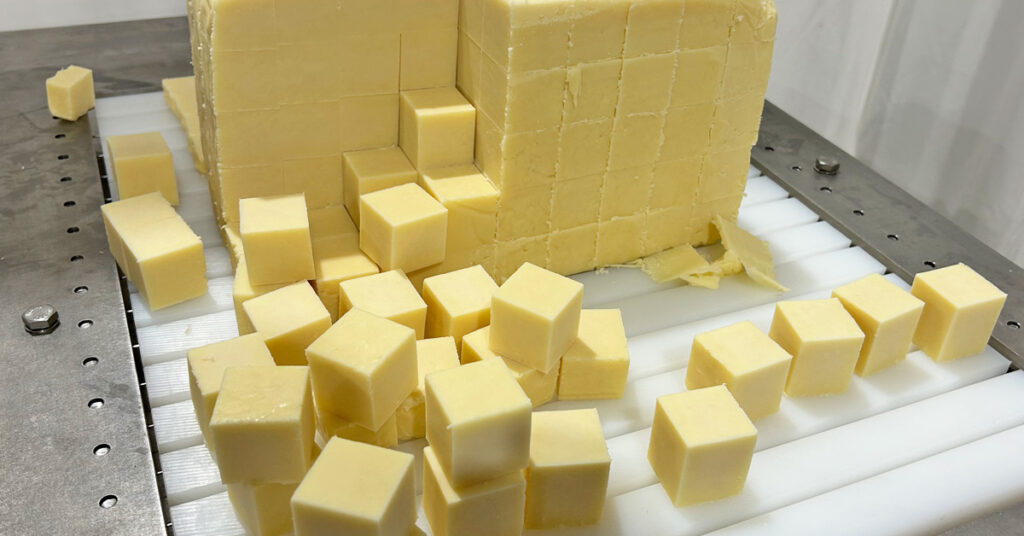 How To Cut Cheese Cubes With A Machine - FoodTools 5-AF